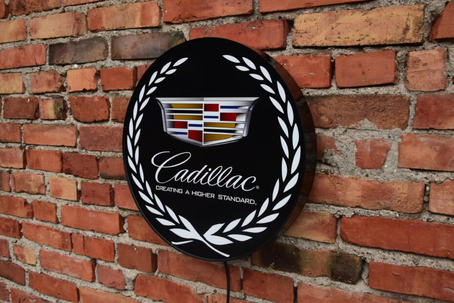 Illuminated 3D LED Cadillac Logo 50-80 CM Advertising - LedWords Shop ...