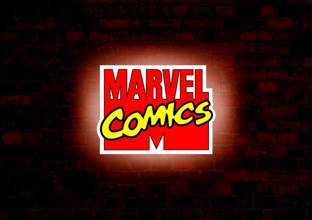 Large 3D LED Logo Marvel Comics Neon 60 x 45 CM - LedWords Shop - 3D ...